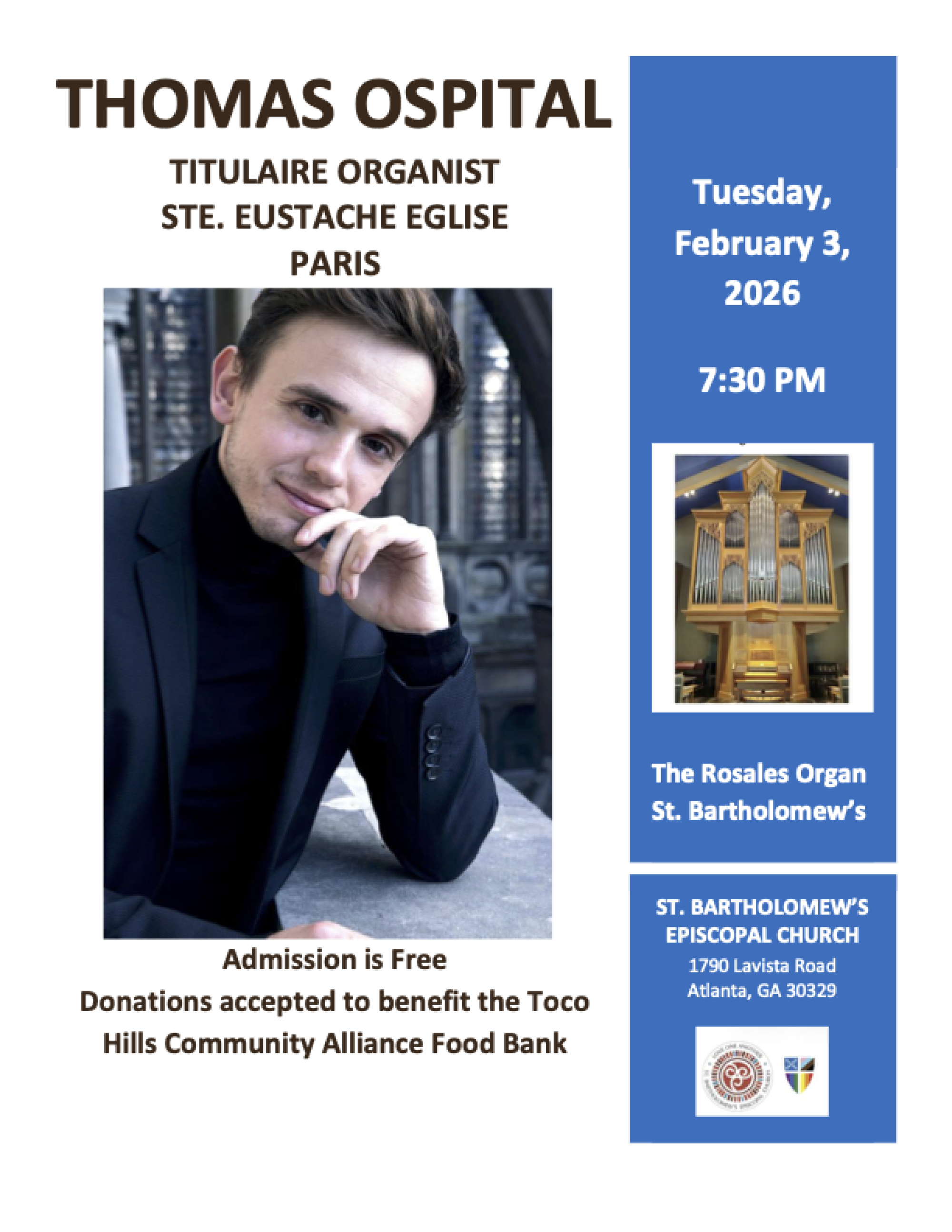 Thomas Ospital at St. Bartholomew's Episcopal Church on Tuesday ...